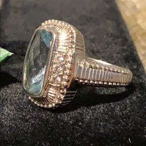 Judith Ripka | Jewelry | Retired Judith Ripka Blue Topaz Ring | Poshmark